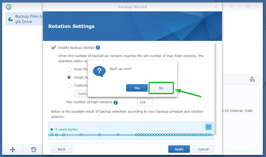 كيفية النسخ الاحتياطي Synology إلى السحابة 4975_49