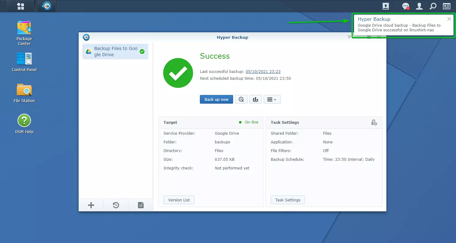 වලාකුළට Synology උපස්ථ කරන්නේ කෙසේද 4975_55