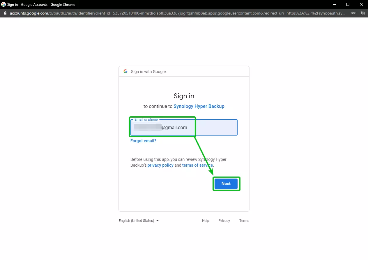 Yuav ua li cas rau thaub qab Synology rau huab 4975_8