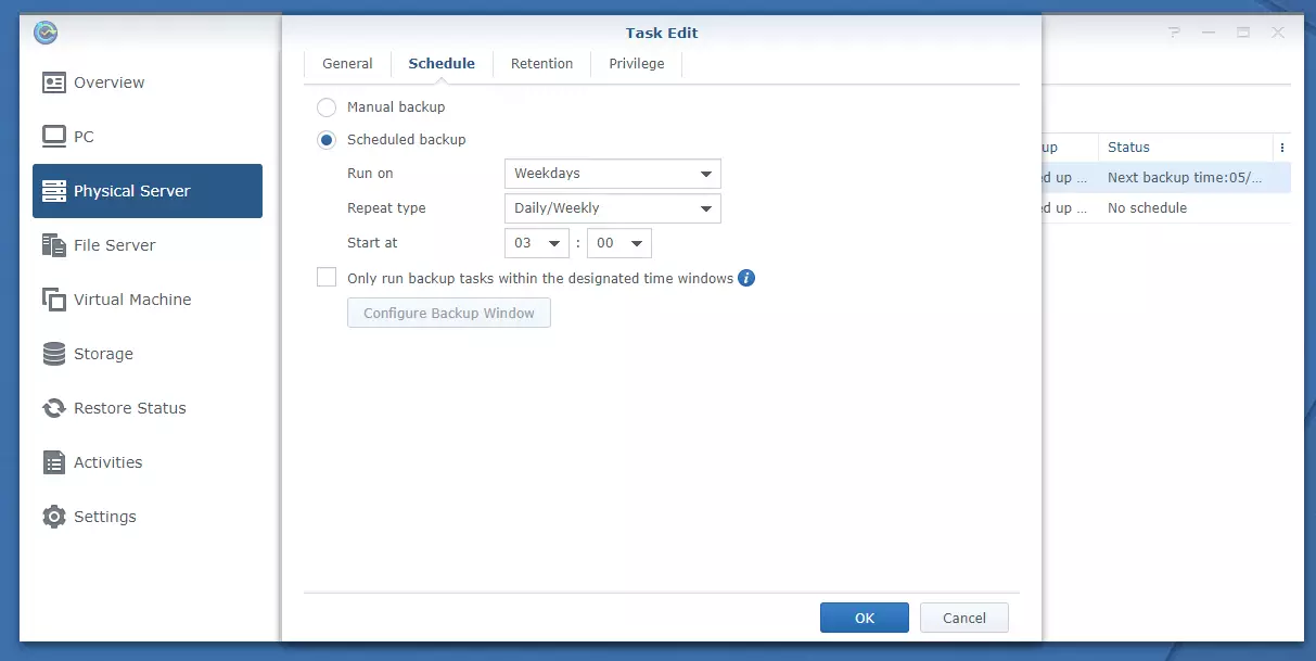 Jinsi ya Kutumia Synology Kuhifadhi nakala ya Kompyuta yako ya Linux 4976_101