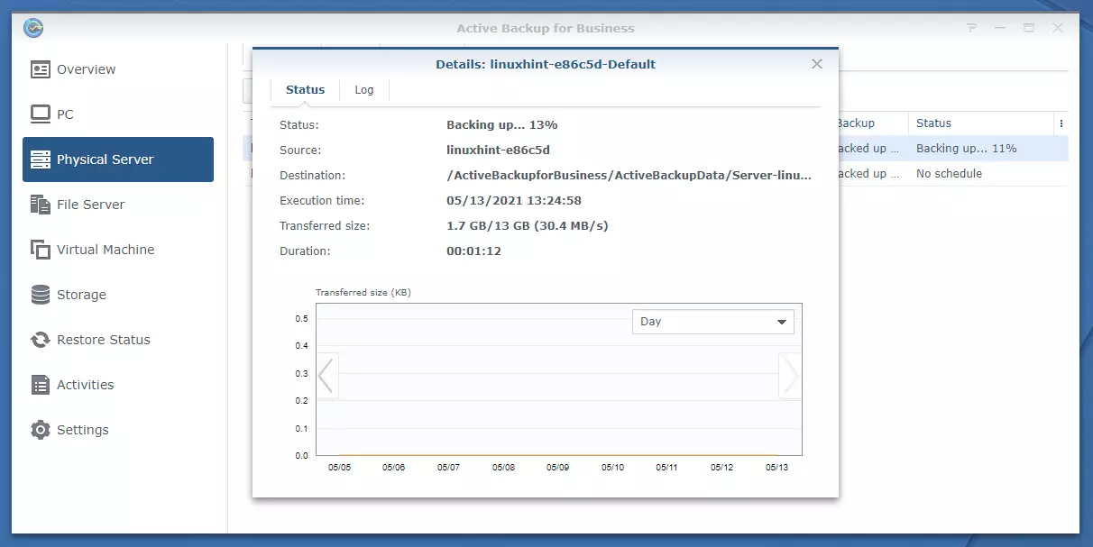 Linux компьютерінің сақтық көшірмесін жасау үшін Synology қалай пайдалануға болады 4976_109