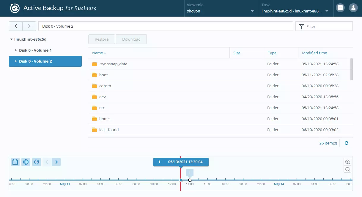 Linux компьютерінің сақтық көшірмесін жасау үшін Synology қалай пайдалануға болады 4976_128