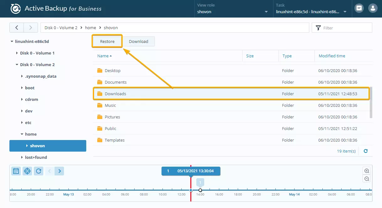 Linux компьютерінің сақтық көшірмесін жасау үшін Synology қалай пайдалануға болады 4976_129