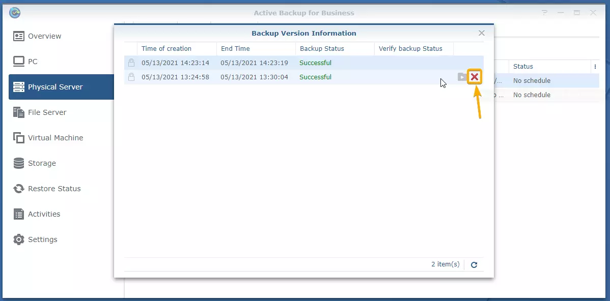 Jinsi ya Kutumia Synology Kuhifadhi nakala ya Kompyuta yako ya Linux 4976_137