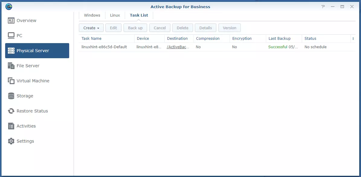 Como usar o Synology para fazer backup do seu computador Linux 4976_143