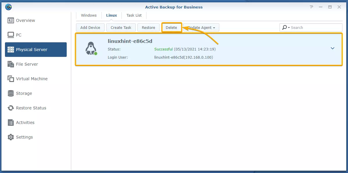 Kā izmantot Synology sava Linux datora dublēšanai 4976_144