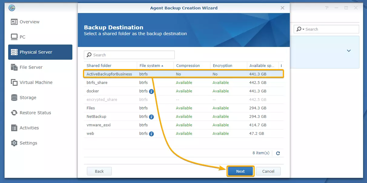 Jinsi ya Kutumia Synology Kuhifadhi nakala ya Kompyuta yako ya Linux 4976_82