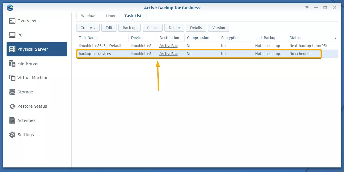 Como usar o Synology para fazer backup do seu computador Linux 4976_96