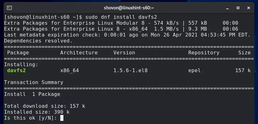 Otu esi eji WebDAV gaa n'Ugwu Synology na Linux dị ka Oghere Nchekwa? 4979_29