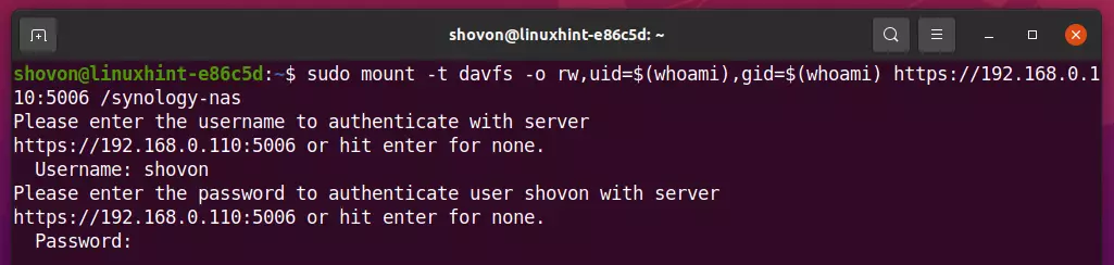 Si të përdorni WebDAV për të montuar Synology në Linux si një hapësirë ruajtëse? 4979_35
