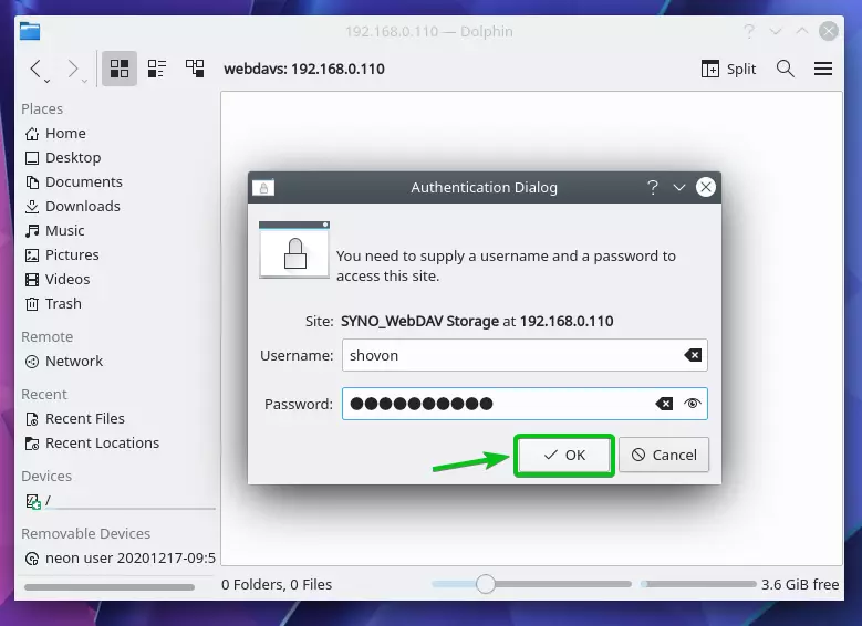 Otu esi eji WebDAV gaa n'Ugwu Synology na Linux dị ka Oghere Nchekwa? 4979_61