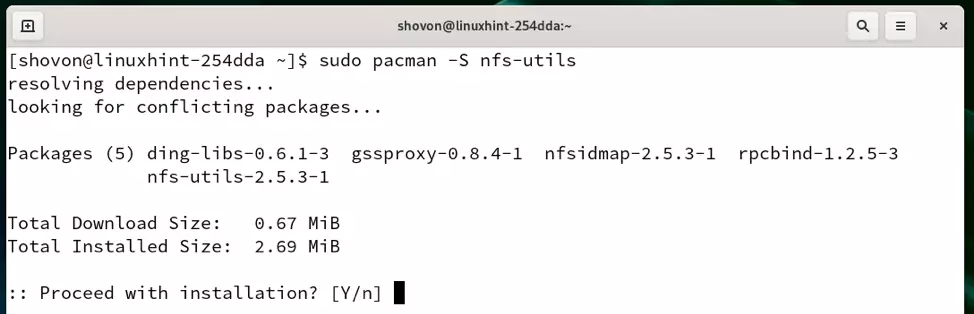 NFS를 사용하여 저장소 공간으로 Linux에 Synology를 탑재하는 방법은 무엇입니까? 4980_33