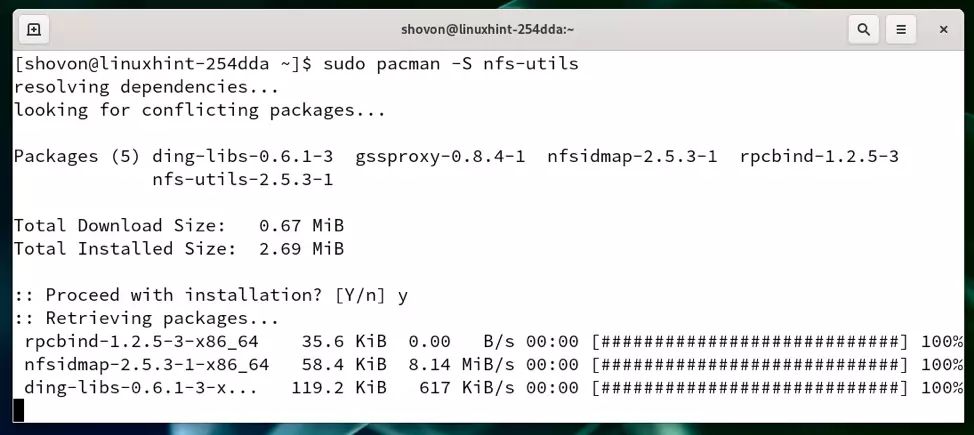 NFS를 사용하여 저장소 공간으로 Linux에 Synology를 탑재하는 방법은 무엇입니까? 4980_34