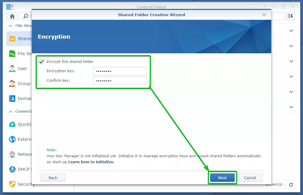 Kako postaviti enkripciju na Synology NAS 4983_10