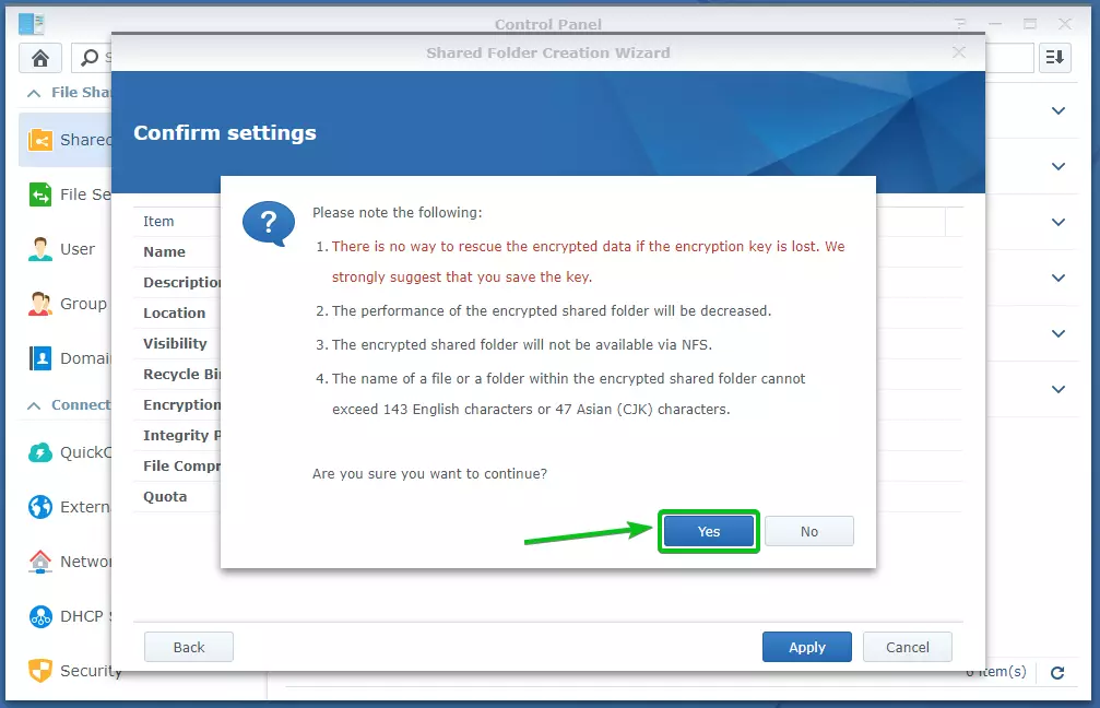 Synology NAS-da şifrlemäni nädip sazlamaly 4983_14