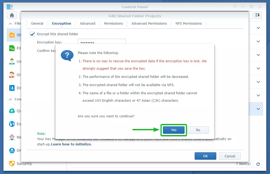 Synology NAS-da şifrlemäni nädip sazlamaly 4983_26