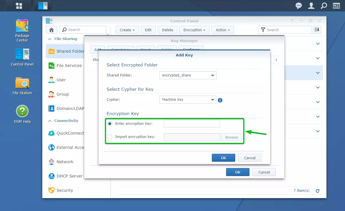 Sådan konfigurerer du kryptering på Synology NAS 4983_49