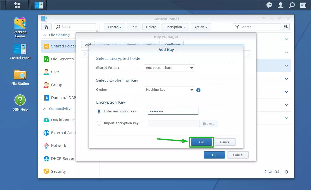 Πώς να ρυθμίσετε την κρυπτογράφηση στο Synology NAS 4983_50