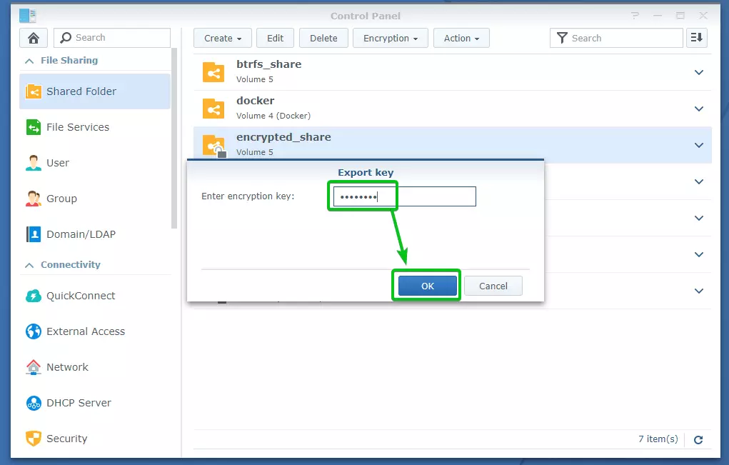 Πώς να ρυθμίσετε την κρυπτογράφηση στο Synology NAS 4983_65