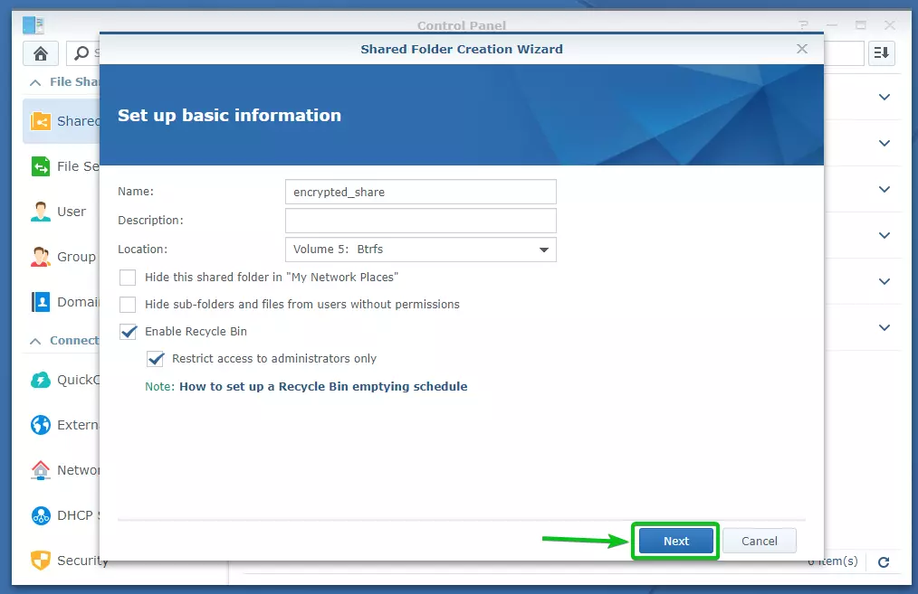 Sådan konfigurerer du kryptering på Synology NAS 4983_8