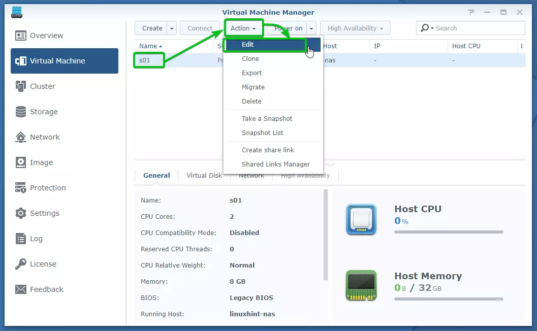 Bain úsáid as VMM chun Timpeallacht Fhorbróra Linux a Chruthú ar Synology NAS 4987_45