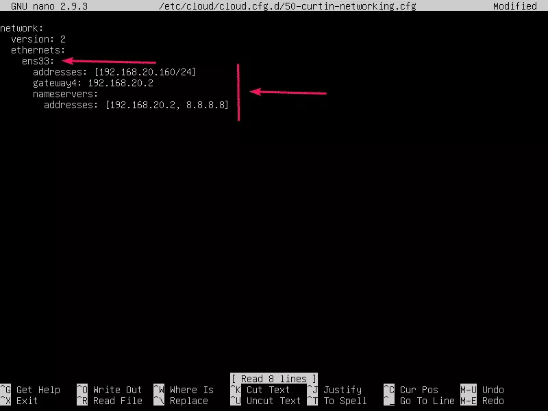 Усталюйце статычны IP у аперацыйнай сістэме Ubuntu 18.04 LTS для працоўнага стала і сервера 4989_17