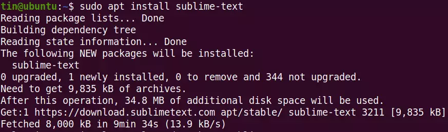 Gosod a dechrau ar Sublime ar Ubuntu 20.04 4992_5
