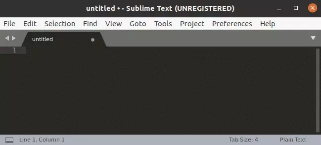 انسٽال ڪريو ۽ شروع ڪريو Sublime سان Ubuntu 20.04 تي 4992_8