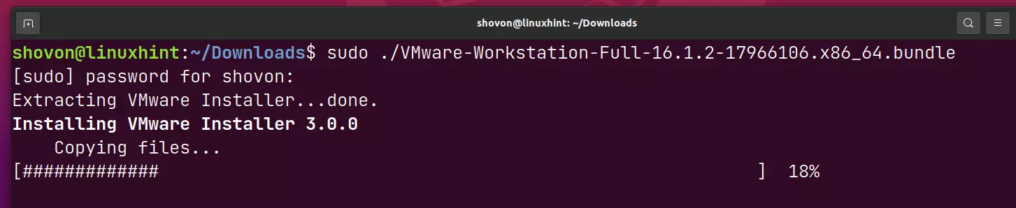 Linux પર VMware વર્કસ્ટેશન પ્રો 16 કેવી રીતે ઇન્સ્ટોલ કરવું 4999_26