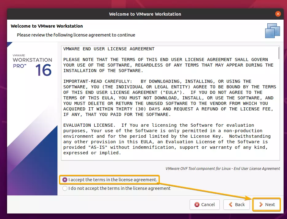 Linux પર VMware વર્કસ્ટેશન પ્રો 16 કેવી રીતે ઇન્સ્ટોલ કરવું 4999_30