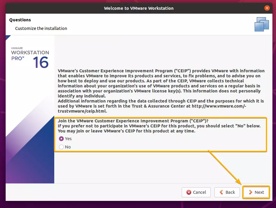 Linuxలో VMware వర్క్స్టేషన్ ప్రో 16ను ఎలా ఇన్స్టాల్ చేయాలి 4999_32