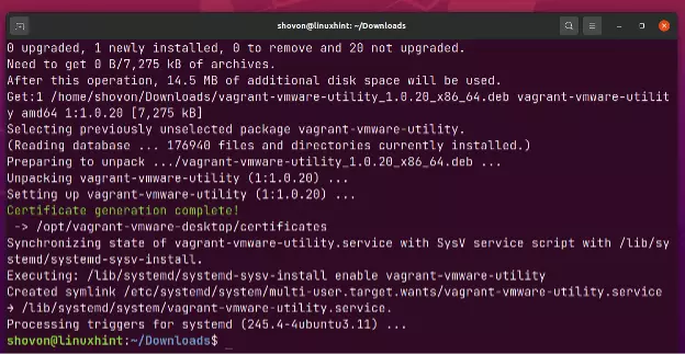 Ako používať Vagrant s VMware Workstation Pro 16 na Ubuntu 20.04 LTS 5003_19