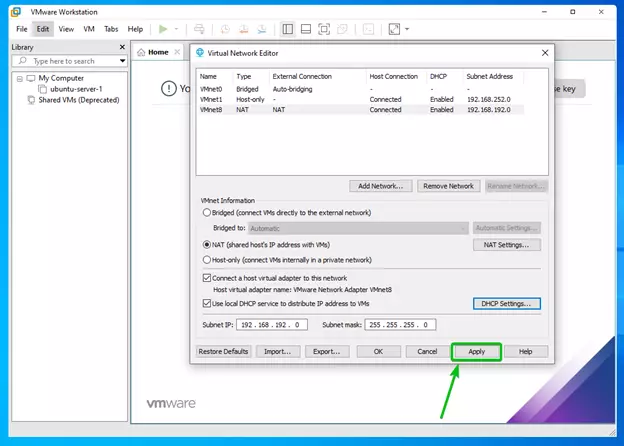 Com configurar el servidor DHCP de VMware Workstation Pro 16 5004_30