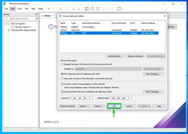 Com configurar el servidor DHCP de VMware Workstation Pro 16 5004_31