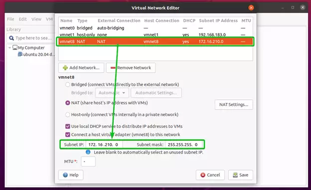 Kako konfigurirati DHCP poslužitelj VMware Workstation Pro 16 5004_4