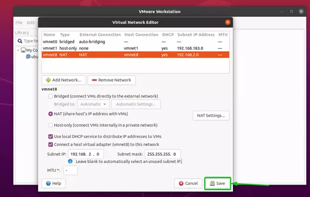 Yuav Ua Li Cas Configure DHCP Server ntawm VMware Workstation Pro 16 5004_7