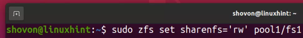 Hogyan oszthat meg ZFS fájlrendszereket NFS-sel 5015_15