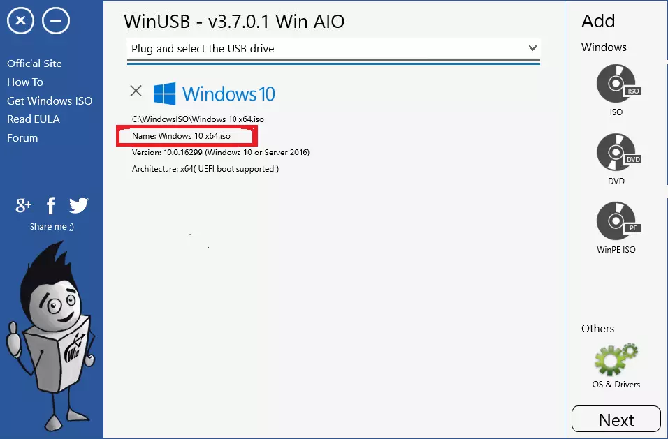 Meriv çawa WinUSB bikar tîne da ku Windows USB Stick-a Bootable çêbike 501_3