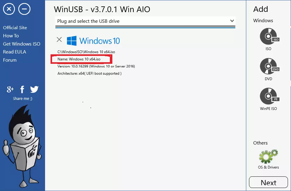 துவக்கக்கூடிய விண்டோஸ் யூ.எஸ்.பி ஸ்டிக்கை உருவாக்க WinUSB ஐ எவ்வாறு பயன்படுத்துவது 501_3