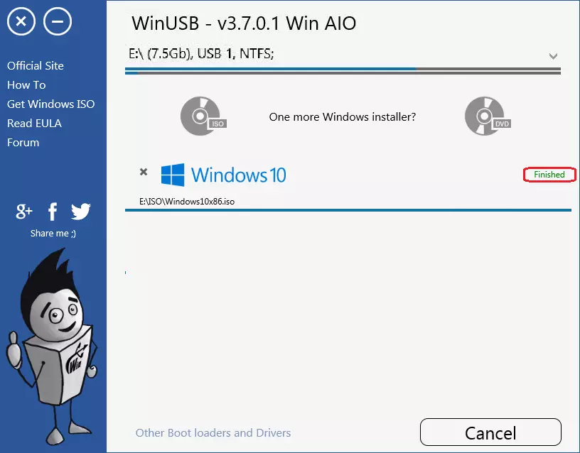 துவக்கக்கூடிய விண்டோஸ் யூ.எஸ்.பி ஸ்டிக்கை உருவாக்க WinUSB ஐ எவ்வாறு பயன்படுத்துவது 501_5