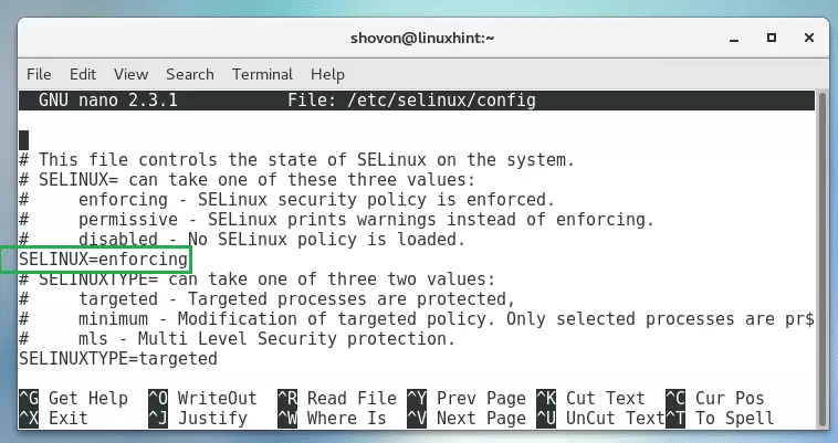 Kuinka poistaa SELinux käytöstä CentOS 7:ssä 5024_7