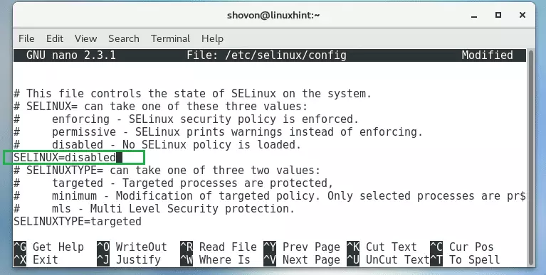 Kuinka poistaa SELinux käytöstä CentOS 7:ssä 5024_8