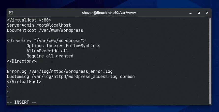 ວິທີການຕິດຕັ້ງ WordPress ໃນ CentOS 8 5046_37
