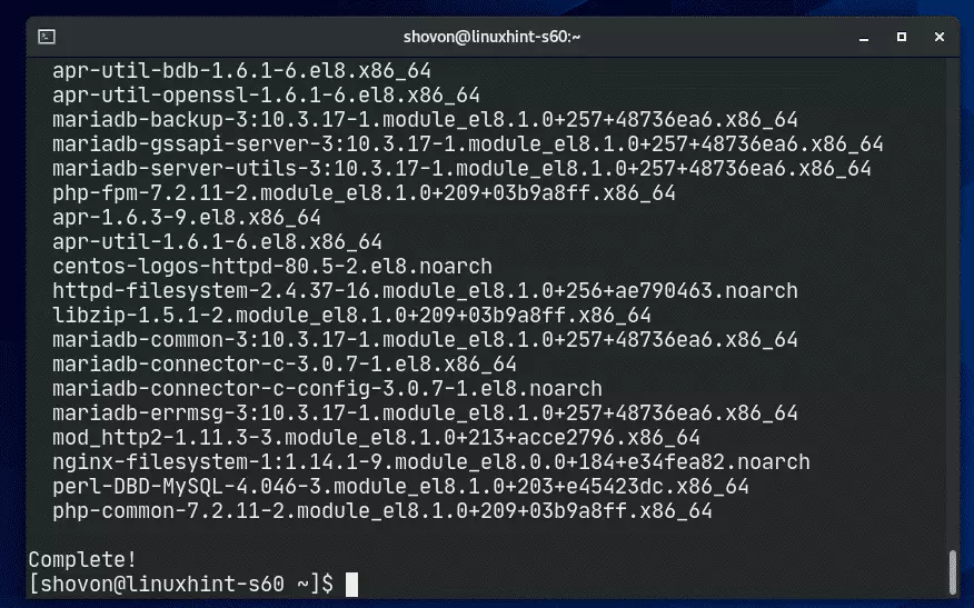 CentOS 8 वर वर्डप्रेस कसे स्थापित करावे 5046_4