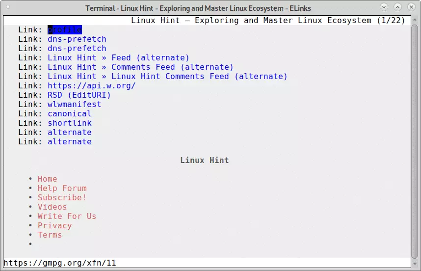 Surfa på webben från Linux-terminalen 5052_16