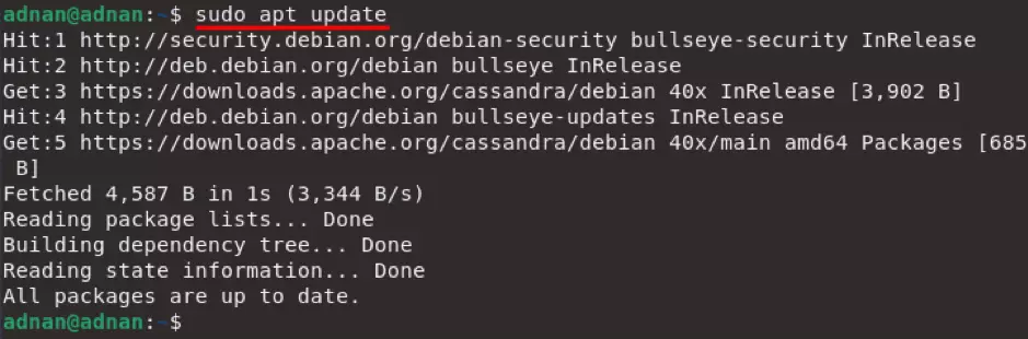 Debian 11 дээр Кассандра хэрхэн суулгах талаар 5058_5