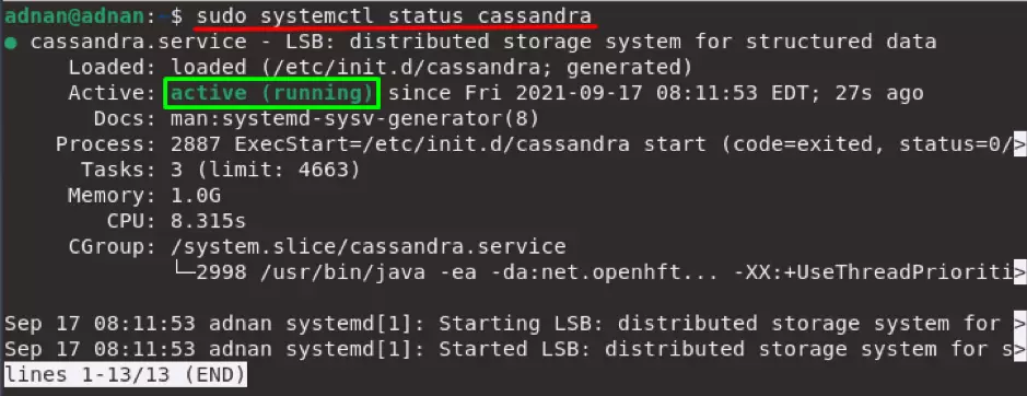 Debian 11 дээр Кассандра хэрхэн суулгах талаар 5058_7