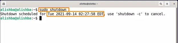 Hướng dẫn về lệnh “shutdown” trên Hệ thống Debian 11 5064_1