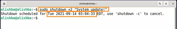 Hướng dẫn về lệnh “shutdown” trên Hệ thống Debian 11 5064_5