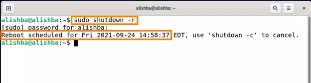 Vodič za naredbu “shutdown” na sustavu Debian 11 5064_6